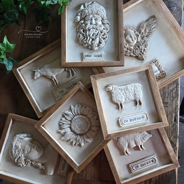 Rustic 3D plaster Sunflower decor – Doodledash Creative